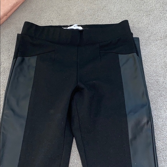 BCBG | Pants & Jumpsuits | Bcbg Soft Leggingpant With Leather Stripped ...